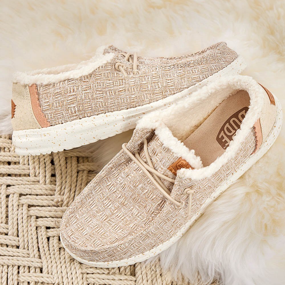 Womens HEYDUDE Wendy Slip-On Casual Shoe - Natural | Journeys