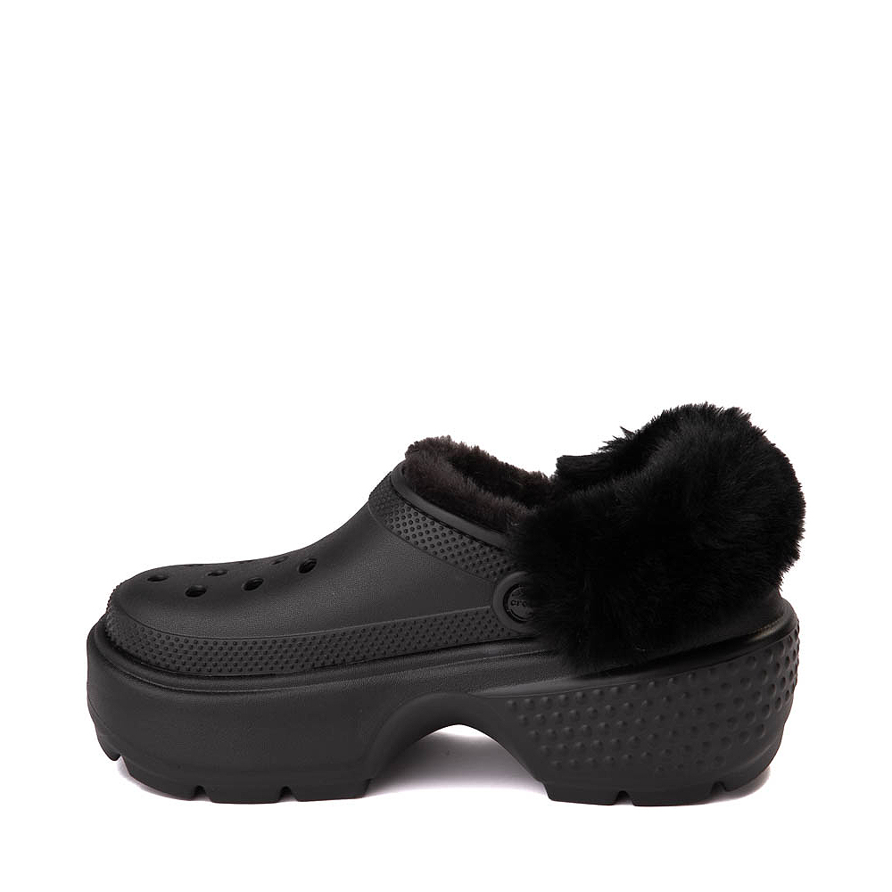 Crocs Stomp Lined Platform Clog - Black | Journeys