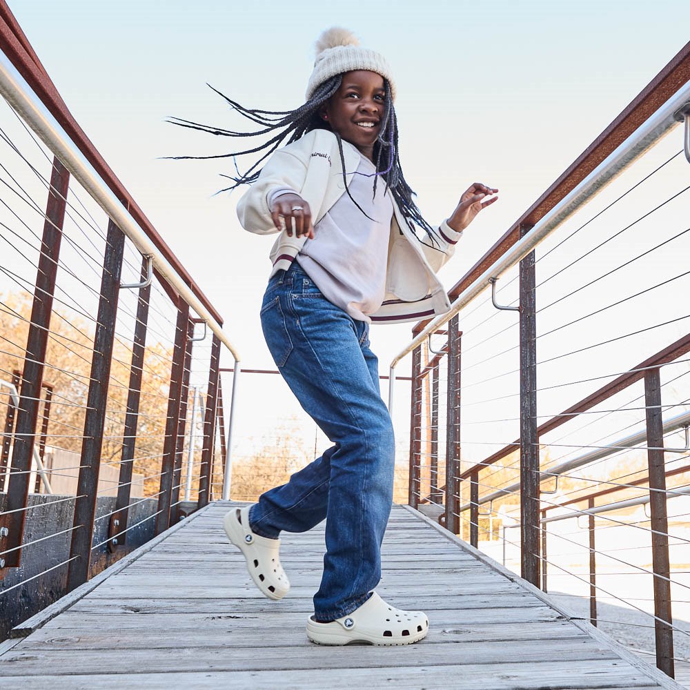 Crocs Classic Clog - Little Kid / Big Kid - Bone | Journeys