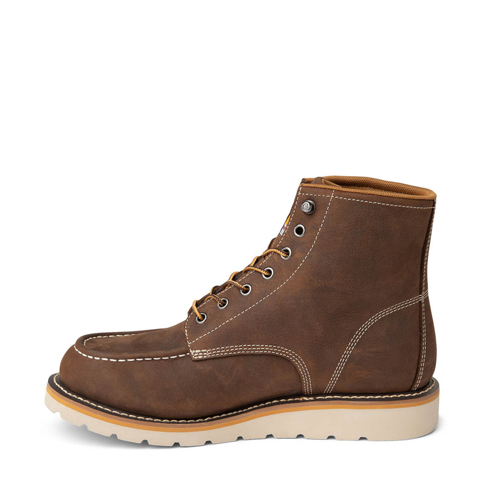 Mens Carhartt® 6" Moc-Toe Wedge Boot - Dark Brown | Journeys