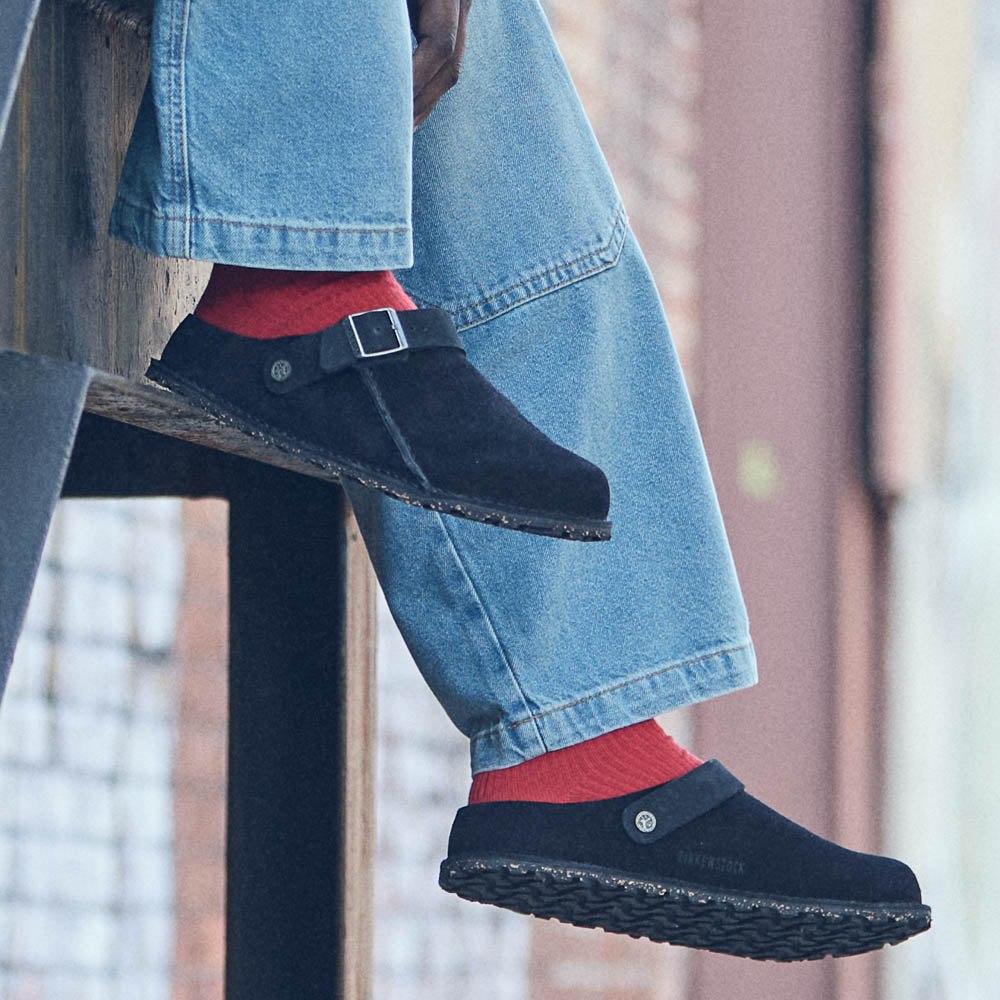 Mens Birkenstock Lutry Premium Clog - Black | Journeys