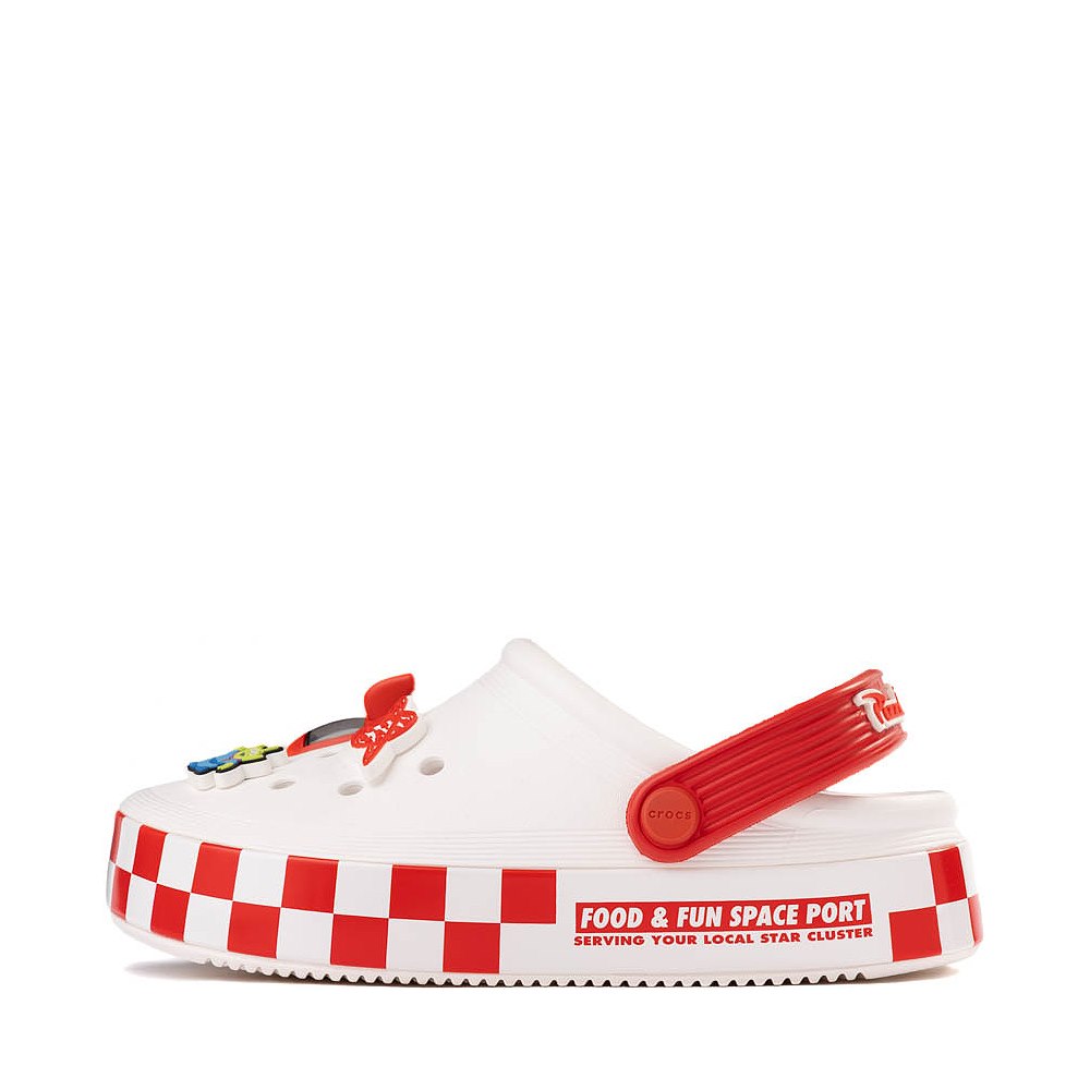 Toy Story Crocs Pizza Planet Off-Court Clog - White | Journeys