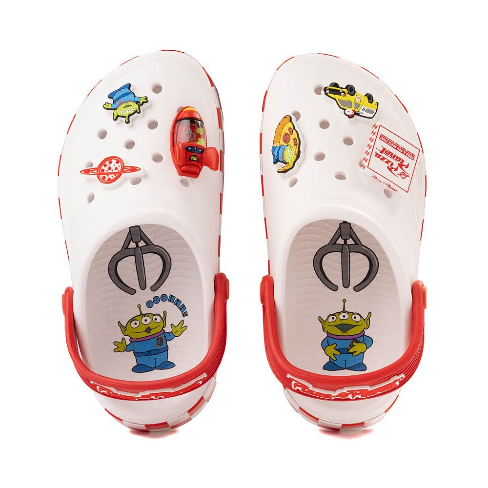Toy Story Crocs Pizza Planet Off-Court Clog - White | Journeys