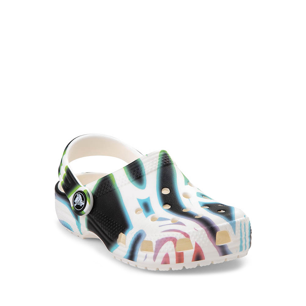 Crocs Classic Glow-In-The-Dark Swirl Clog - Baby / Toddler - Multicolor ...
