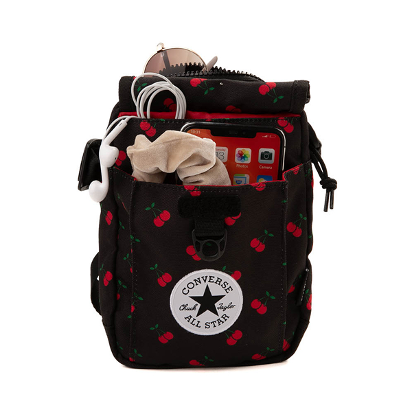 Converse Chuck Patch Crossbody 2 Bag - Black / Cherry | Hamilton Place