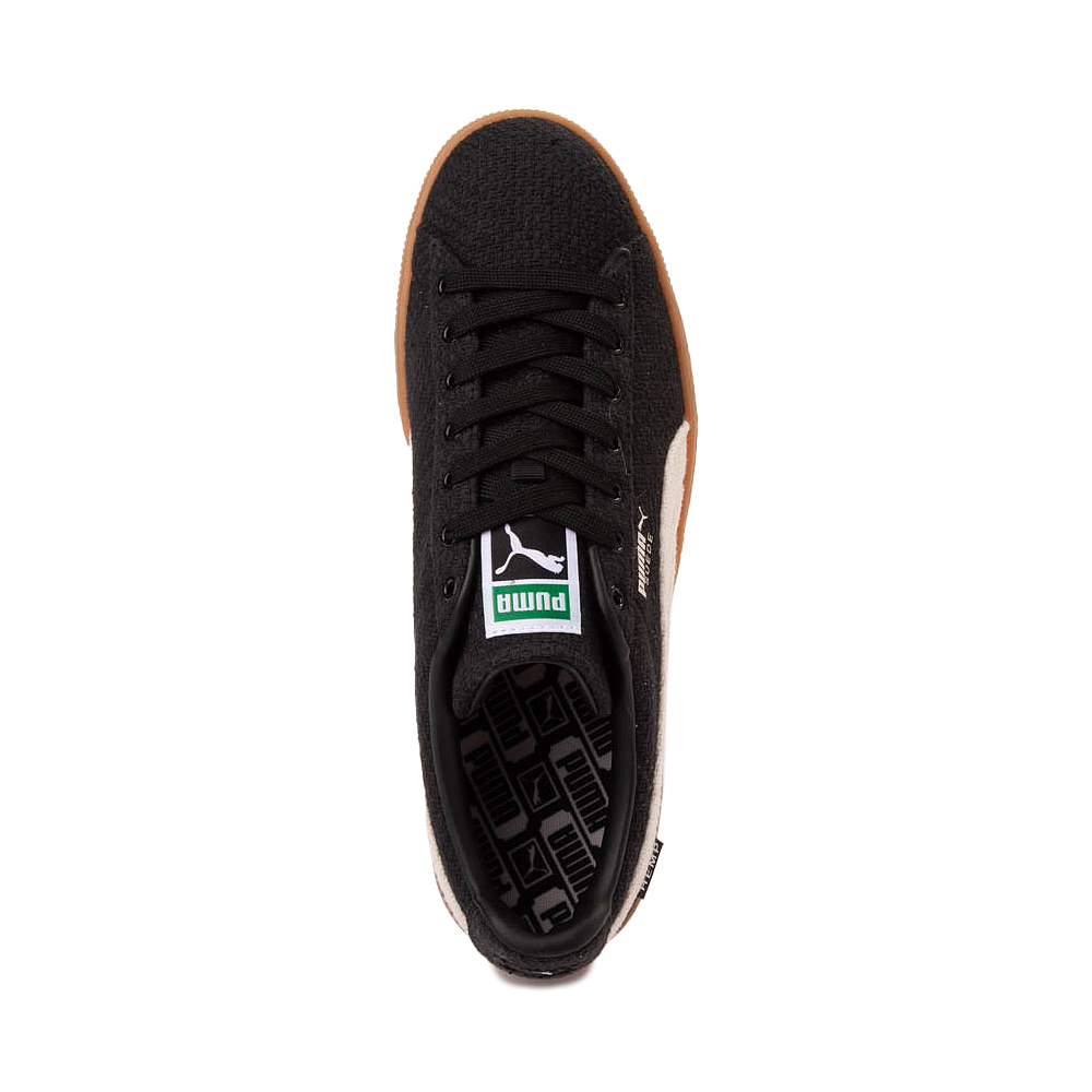 Mens PUMA Suede Hemp Athletic Shoe - Black / Alpine Snow / Gum ...