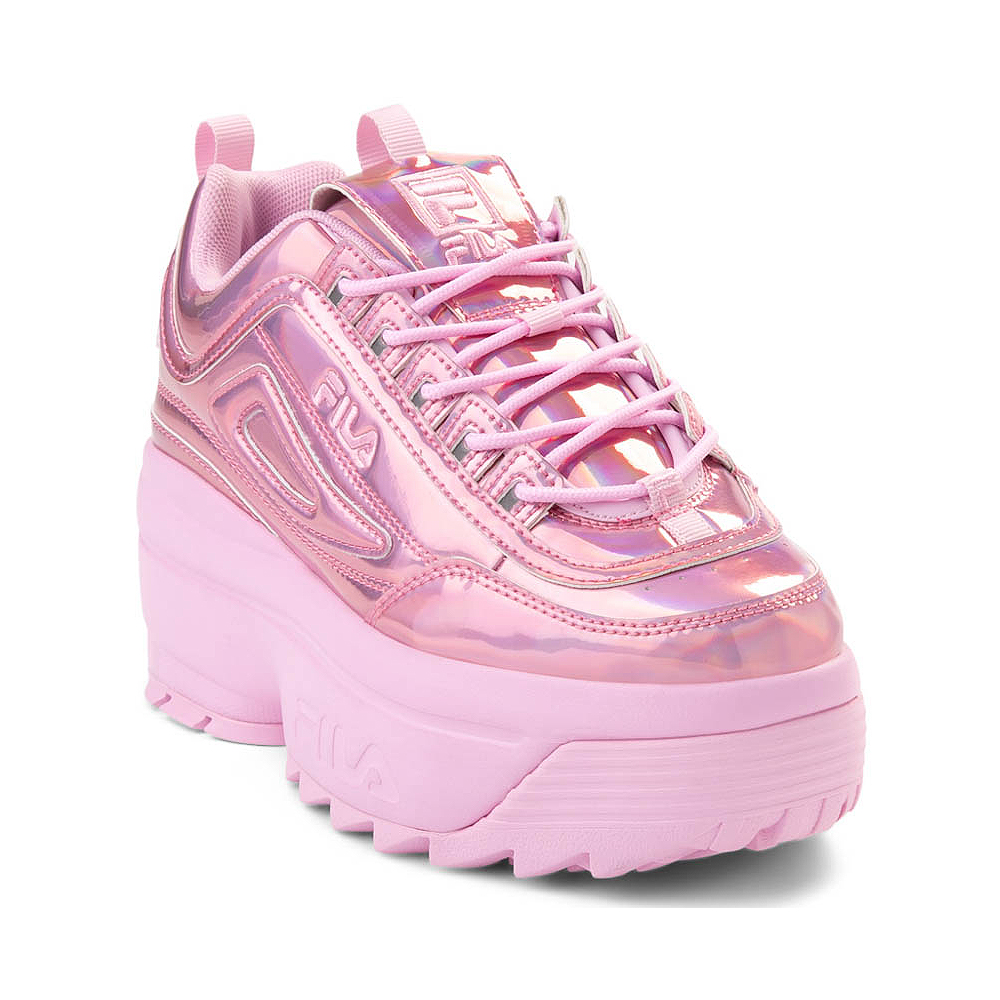 Womens Fila Disruptor Festival Platform Wedge Athletic Shoe Pirouette Pink Journeys