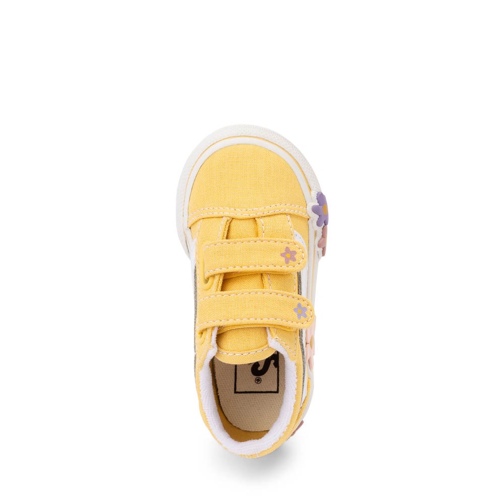 Vans Old Skool V Skate Shoe - Baby / Toddler - Yellow / Floral | Journeys