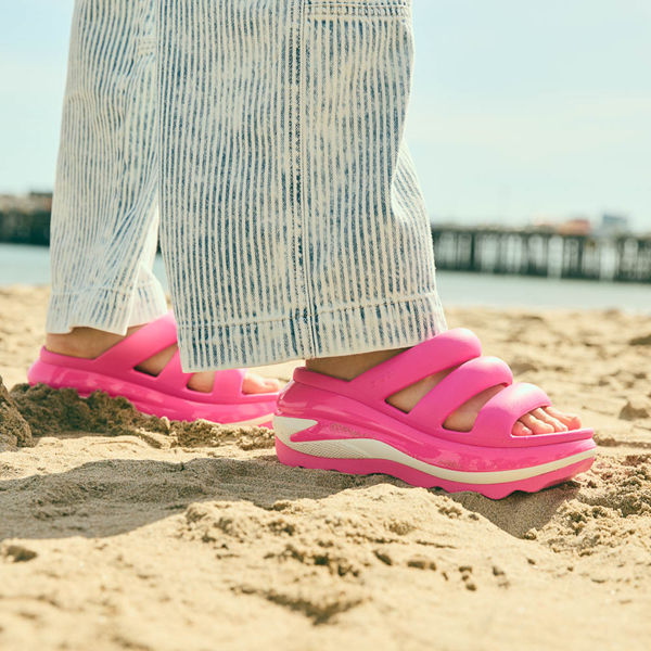 Crocs Mega Crush Triple Strap Sandal - Pink Crush | Journeys