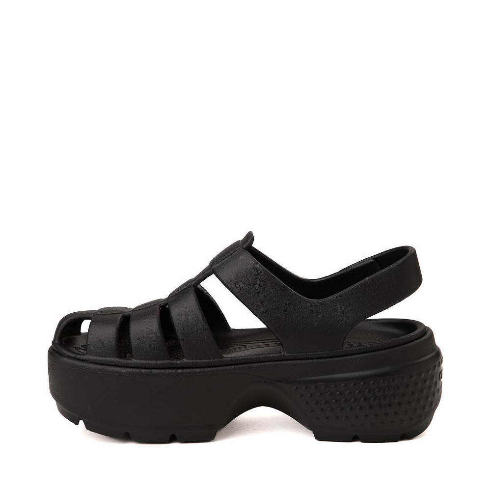 Crocs Stomp Platform Fisherman Sandal - Black | Journeys