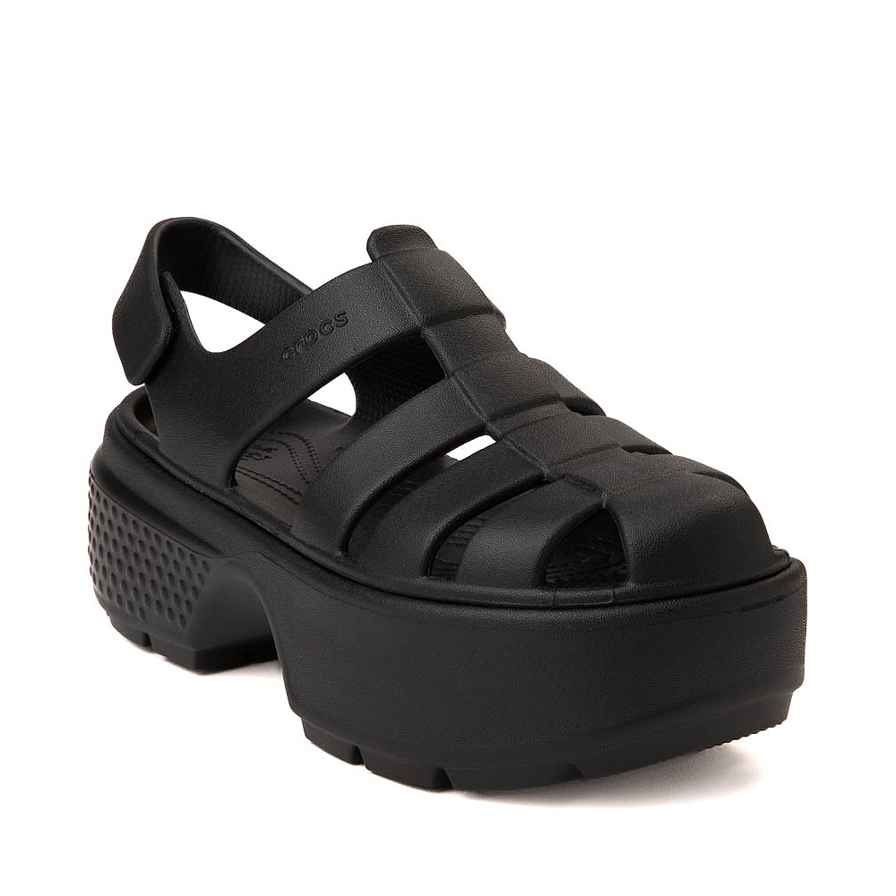 Crocs Stomp Platform Fisherman Sandal - Black | Journeys