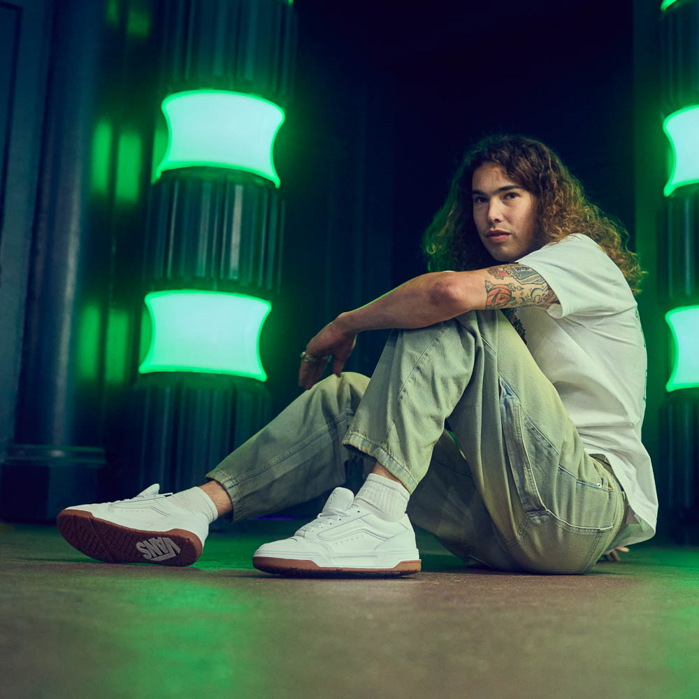 Vans Hylane Skate Shoe - White / Gum | Journeys