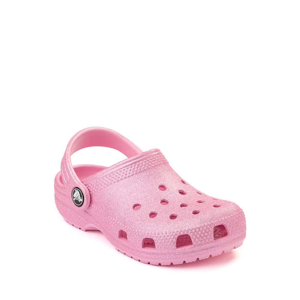 Crocs Classic Glitter Clog - Baby / Toddler - Pink Tweed | Journeys