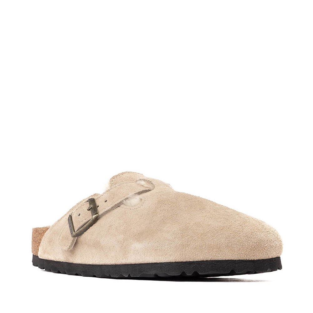 Womens Birkenstock Boston Shearling Clog - Taupe | Journeys