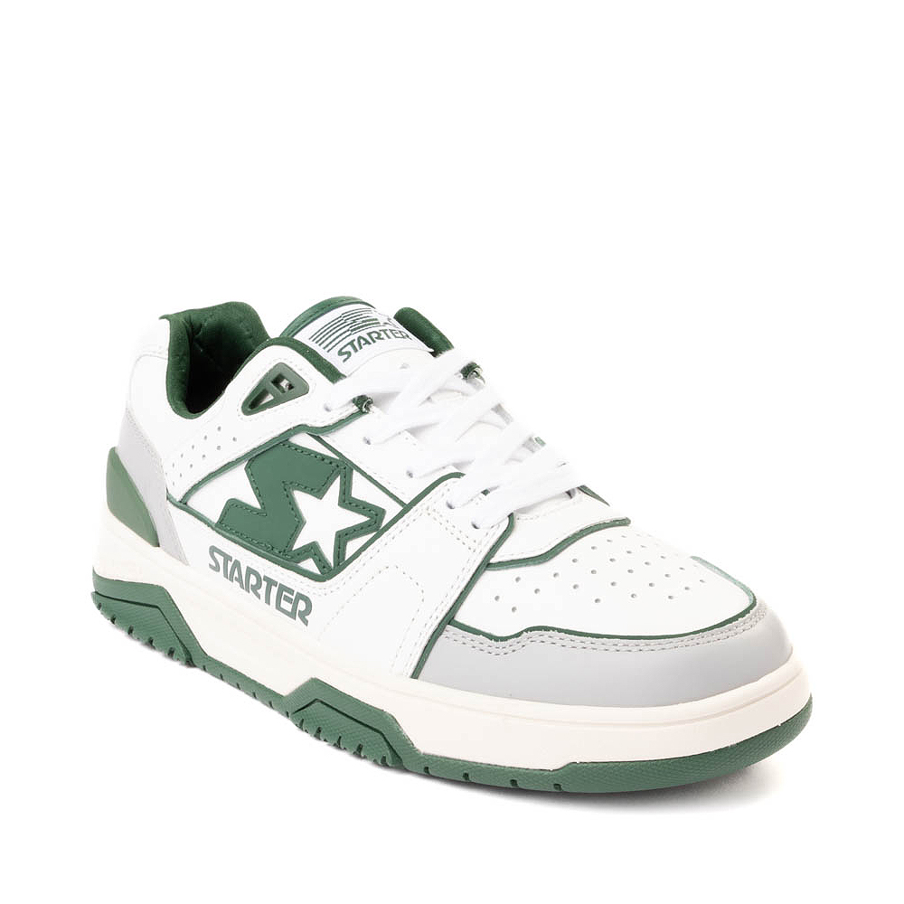 Mens Starter Fast Break Low Athletic Shoe - White / Green / Gray Best ...