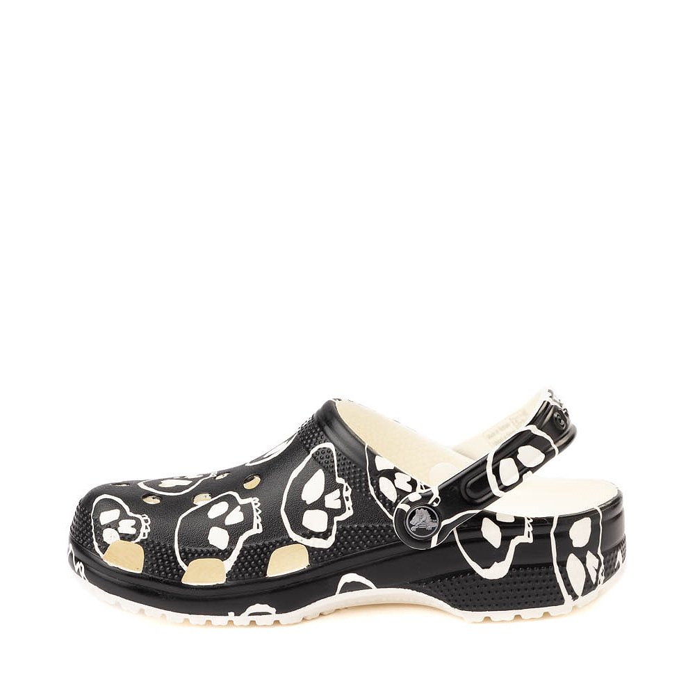 Crocs Classic Glow-In-The-Dark Skull Clog - Black | Journeys