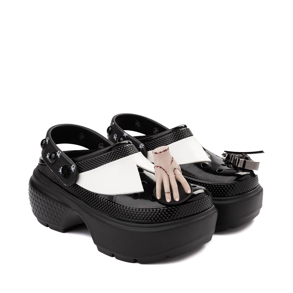 Wednesday x Crocs Stomp Platform Clog - Black / Multicolor | Journeys