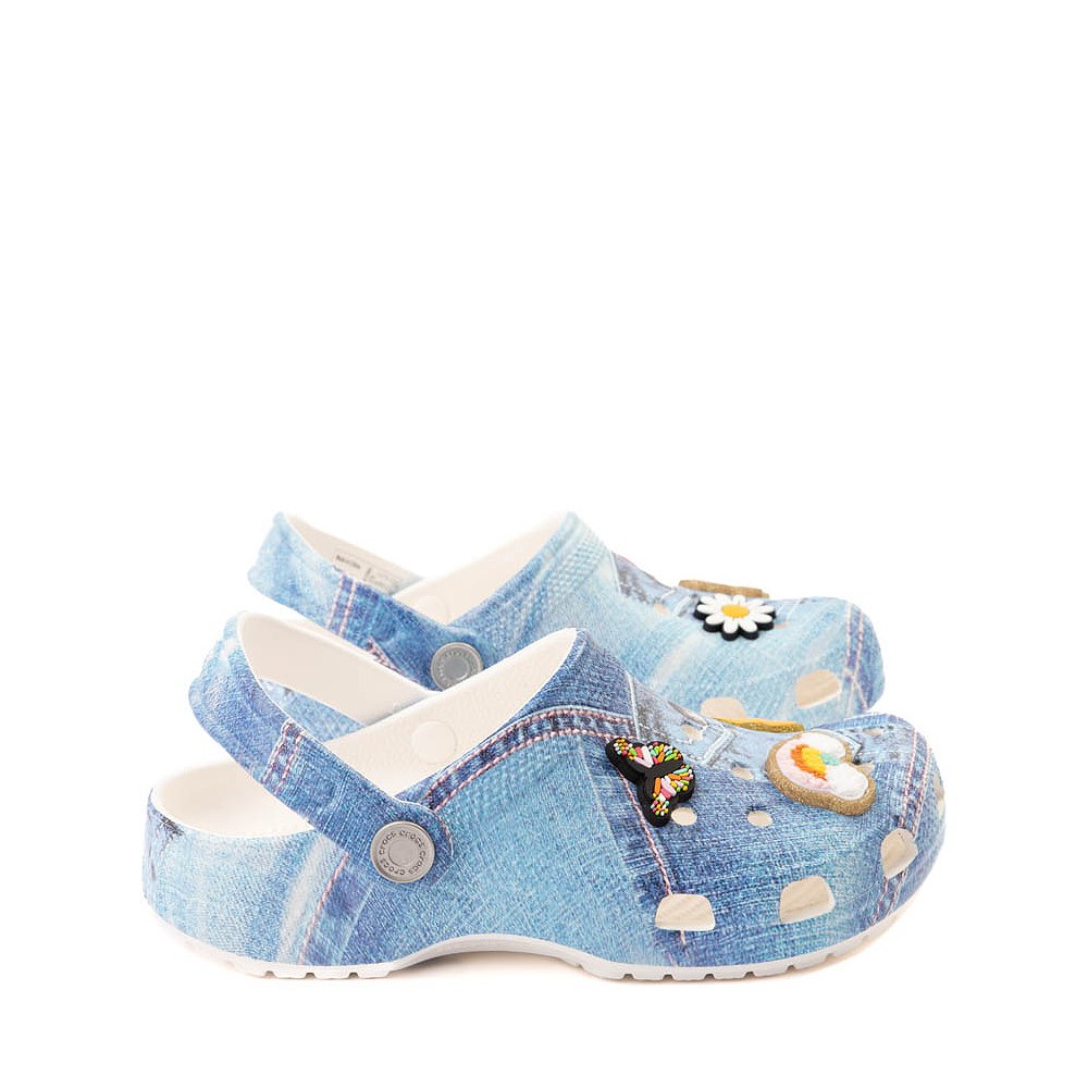 Crocs Classic Denim Patch Clog - Little Kid / Big Kid - Denim | Journeys