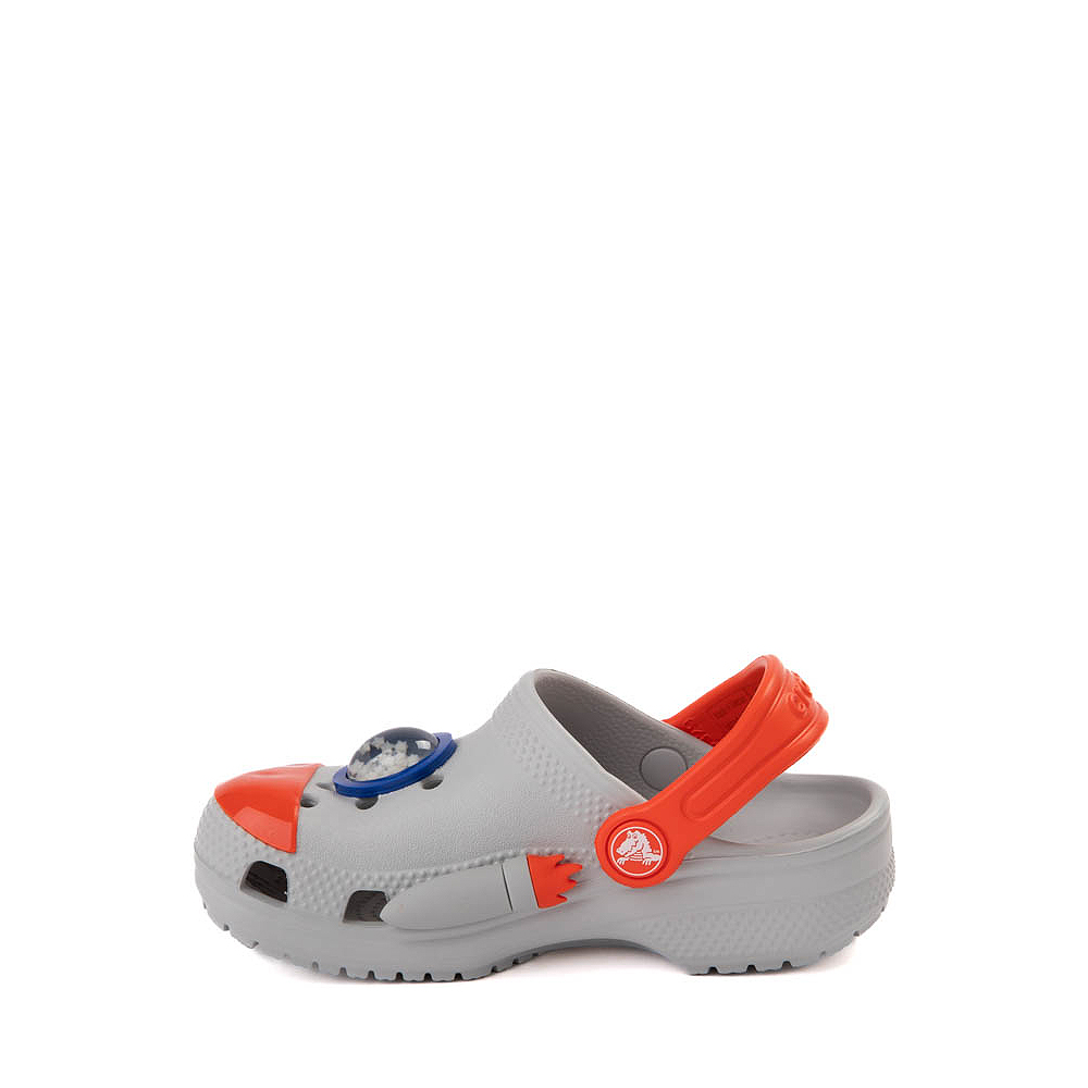 Crocs Classic Rocket Ship Clog - Baby / Toddler - Gray / Mirage Orange ...