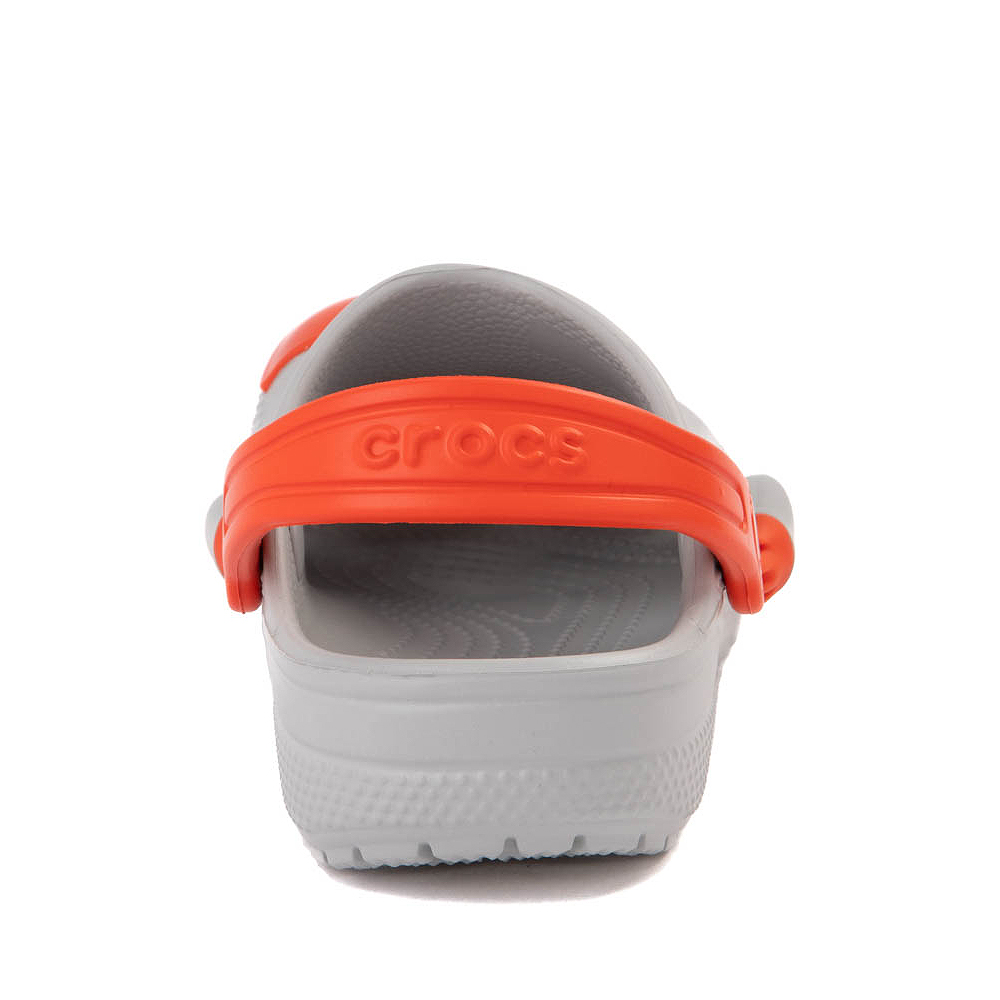 Crocs Classic Rocket Ship Clog - Baby / Toddler - Gray / Mirage Orange ...
