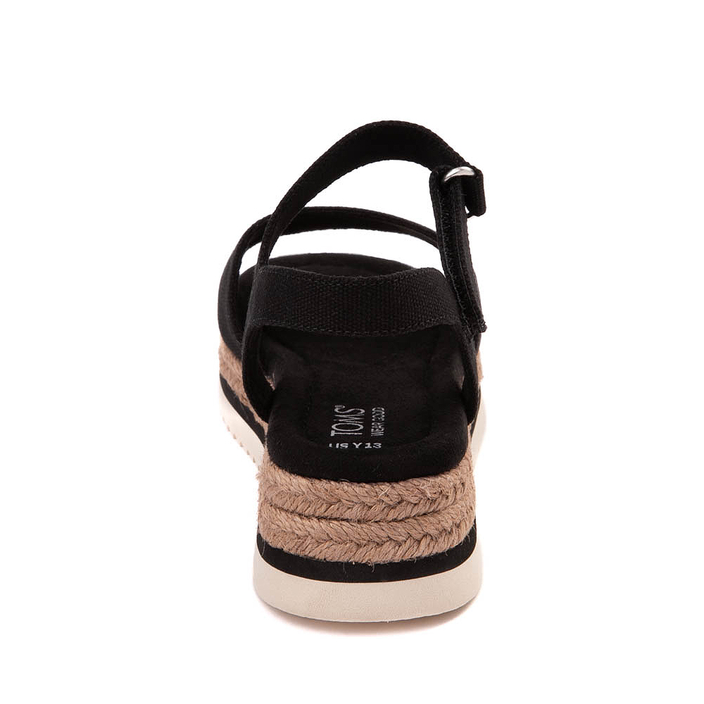 TOMS Diana Platform Sandal - Little Kid / Big Kid - Black | Journeys