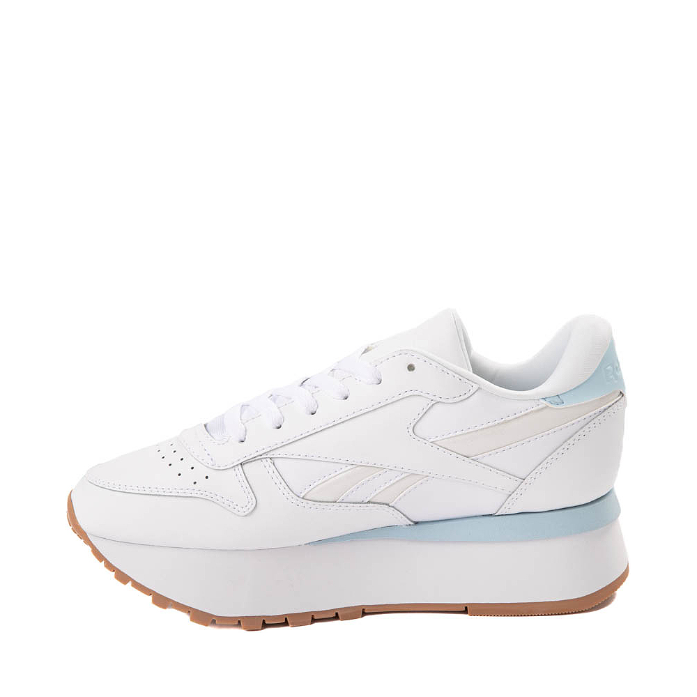 Womens Reebok Classic Leather Triple Lift Athletic Shoe - White / Light ...