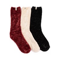 Womens UGG Leda Sparkle Crew Socks 3 Pack Multicolor Journeys