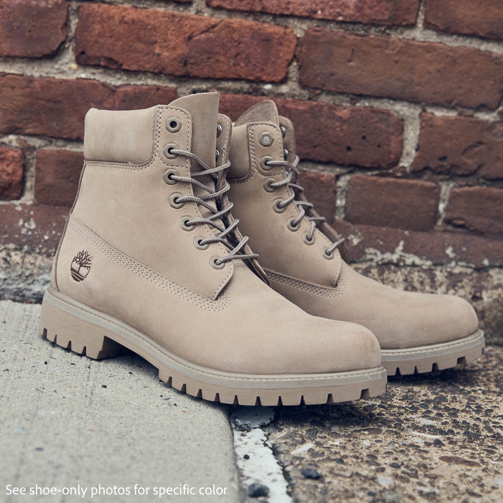 Mens Timberland Premium 6" Boot - Beige Nubuck | Journeys