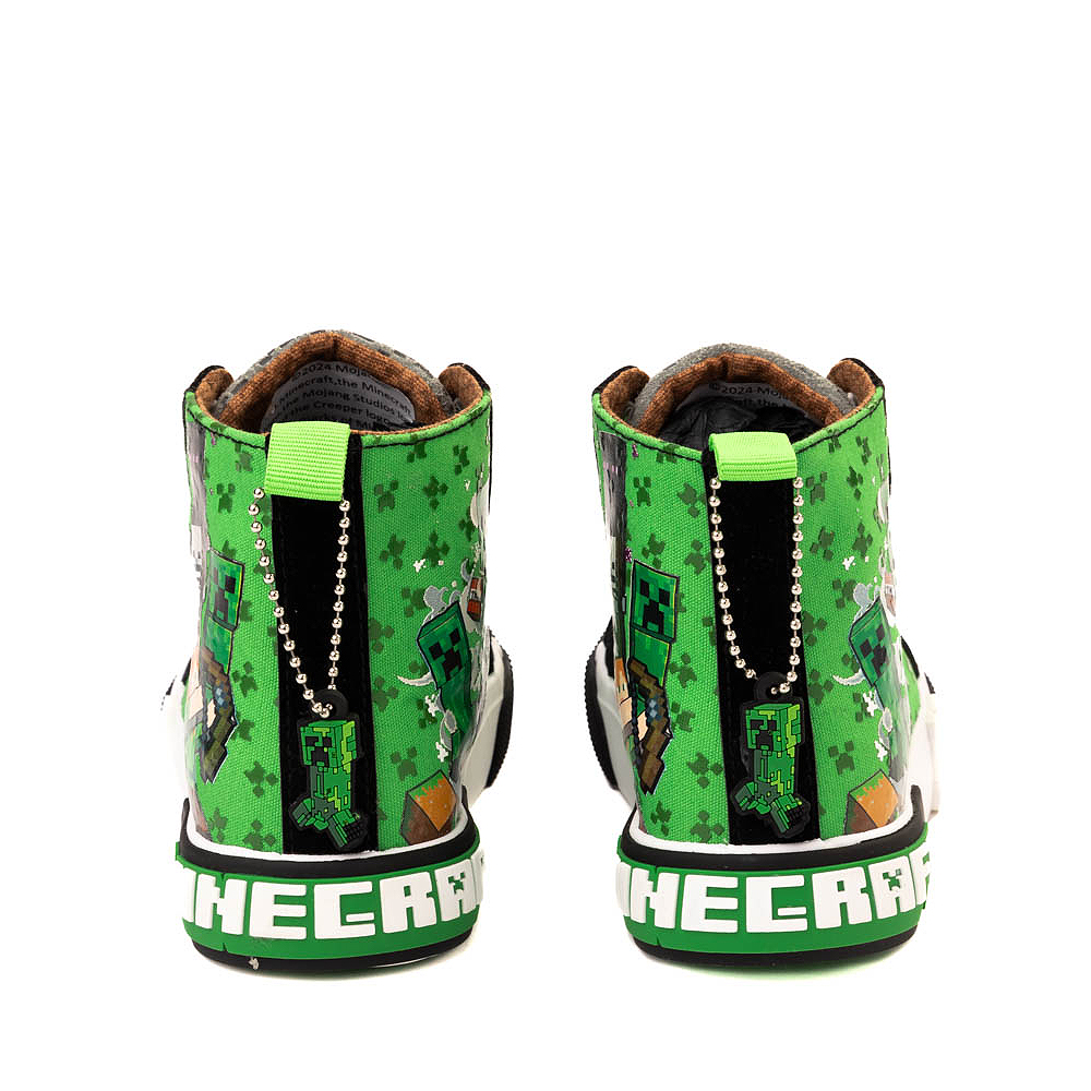 Ground Up Minecraft Creeper Hi Sneaker - Little Kid / Big Kid - Green ...