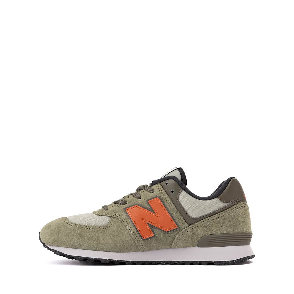 New Balance 574 Athletic Shoe - Big Kid - Dark Olivine / Infield Clay ...