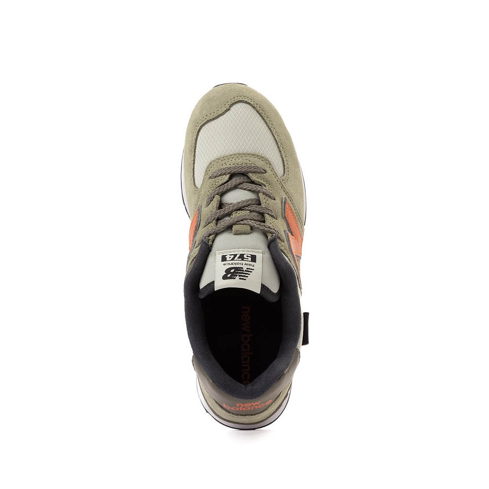 New Balance 574 Athletic Shoe - Big Kid - Dark Olivine / Infield Clay ...
