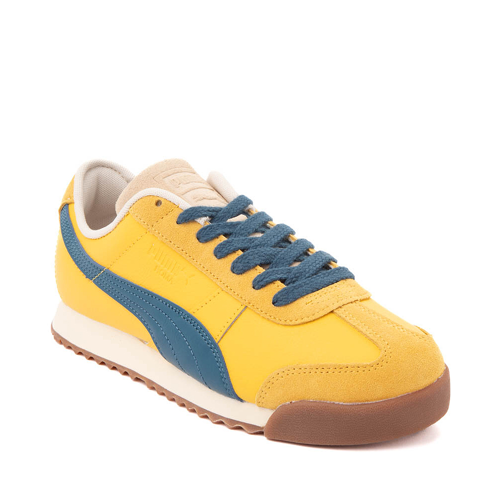 Mens PUMA Roma Underdogs Athletic Shoe - Yellow Sizzle / Ocean Tropic ...
