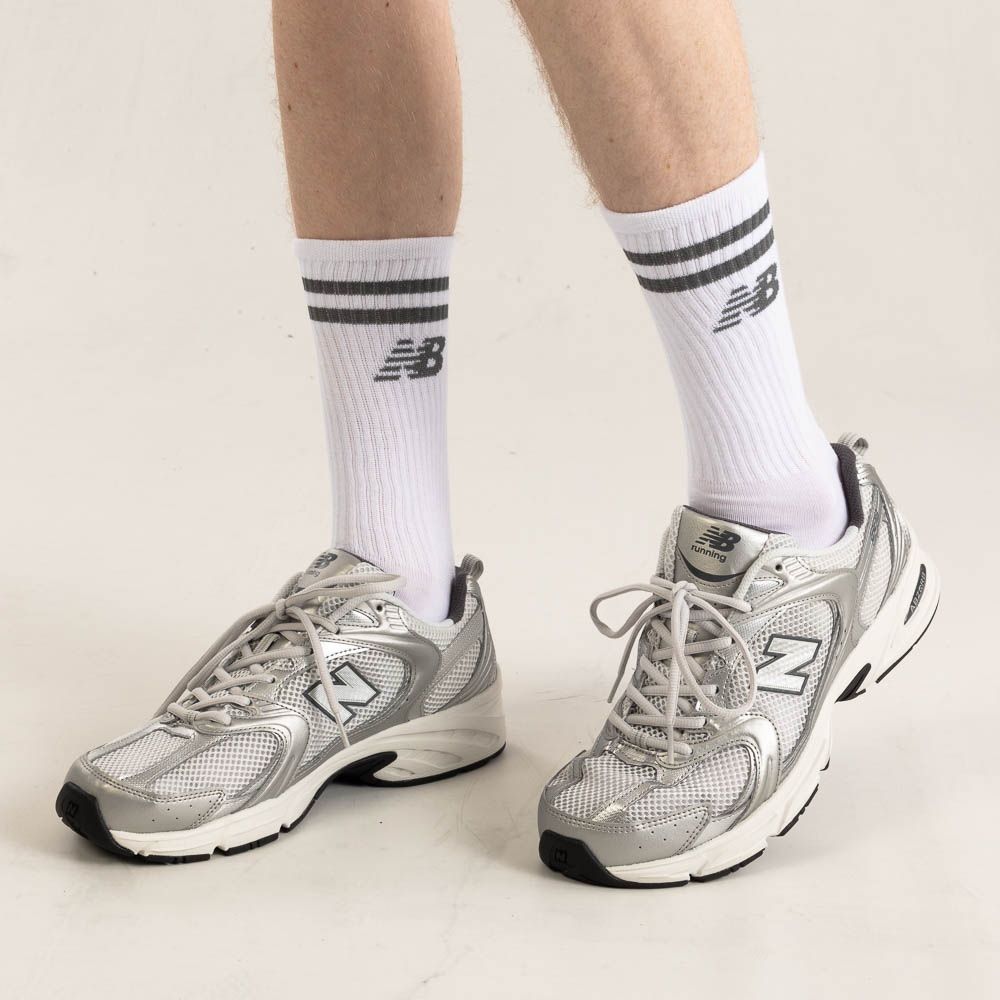 Mens New Balance Performance Crew Socks 5 Pack - White | Journeys