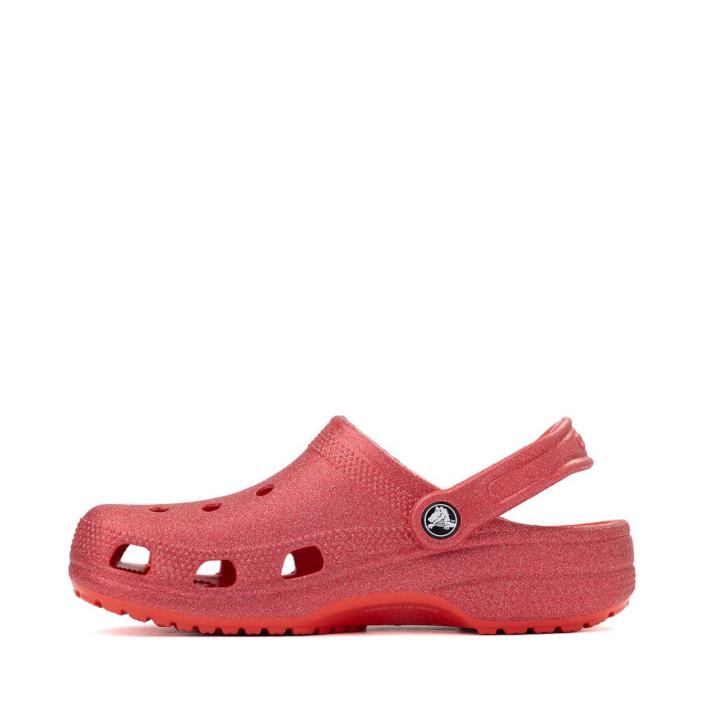 Crocs Classic Glitter Clog - Cherry Red | Journeys