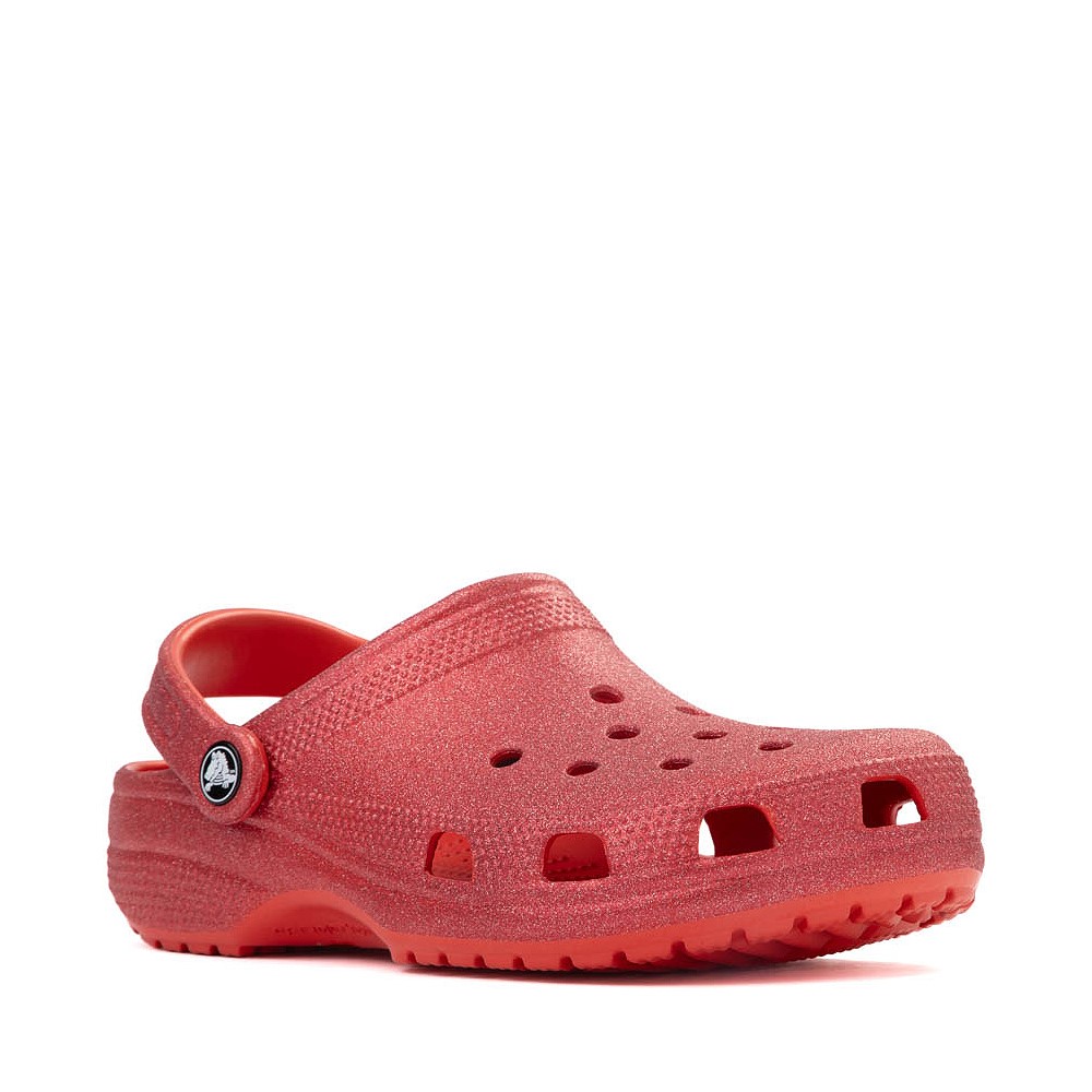 Crocs Classic Glitter Clog - Cherry Red | Journeys