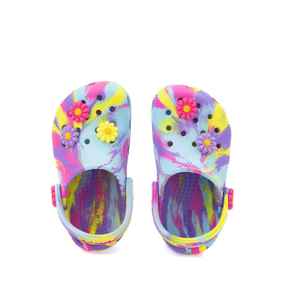 Crocs Classic Flower Power Clog - Baby / Toddler - Arctic / Multicolor ...
