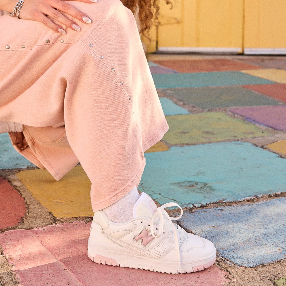 Womens New Balance 550 Athletic Shoe - White / Twilight Haze | Journeys