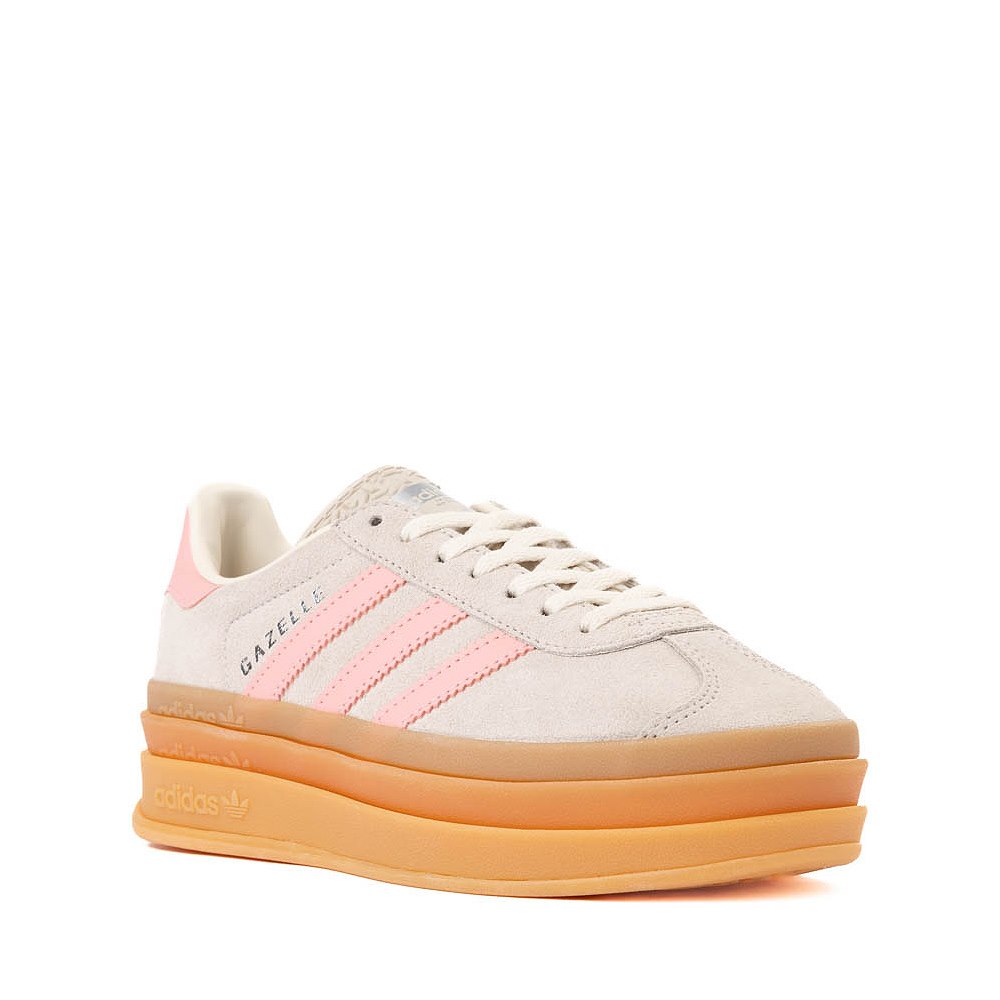 adidas Gazelle Bold Athletic Shoe - Big Kid - Alumina / Pink | Journeys