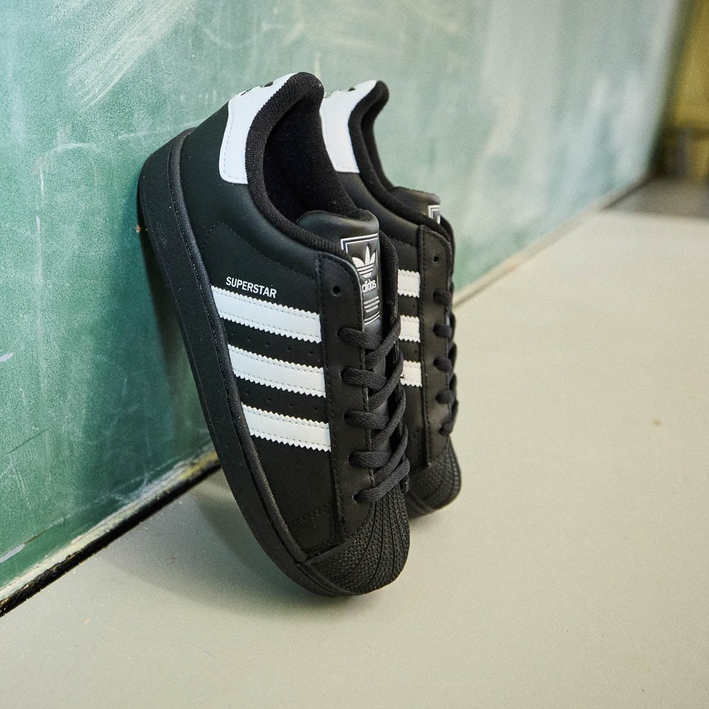adidas Superstar II Athletic Shoe - Big Kid - Core Black / Cloud White ...