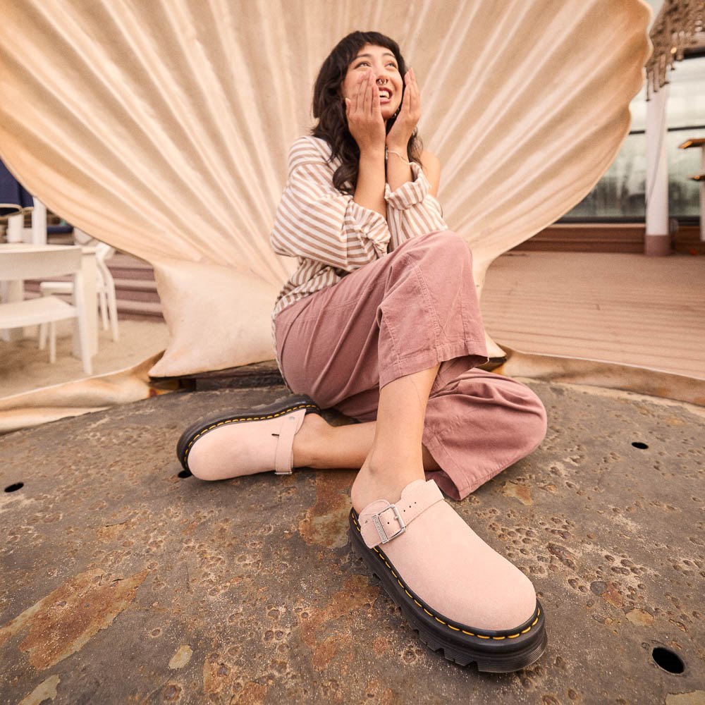 Dr. Martens Zebzag Slingback Platform Mule - Powder Pink | Journeys