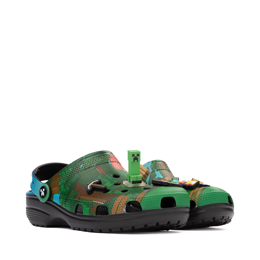 Minecraft x Crocs Classic Clog - Green / Multicolor | Journeys