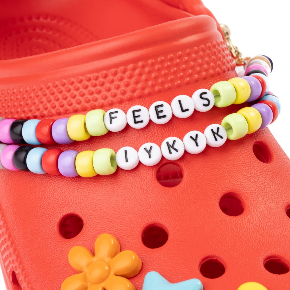 Crocs Classic Friendship Bracelet Clog - Red | Journeys