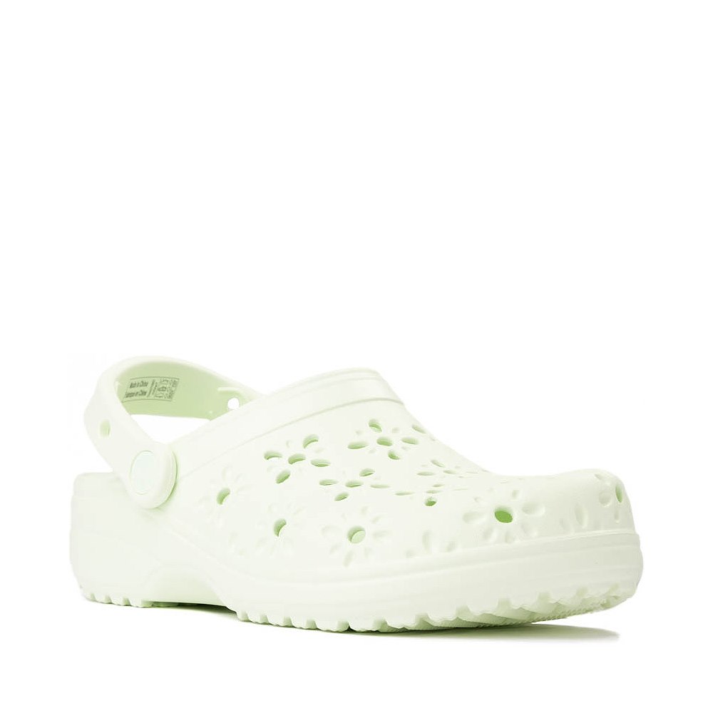 Crocs Classic Floral Cut-Out Clog - Jade Tint | Journeys