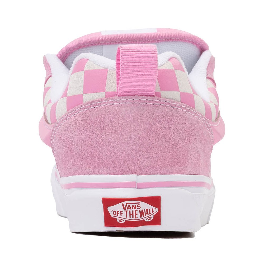 Vans Knu Skool Checkerboard Skate Shoe - Pink / White | Journeys