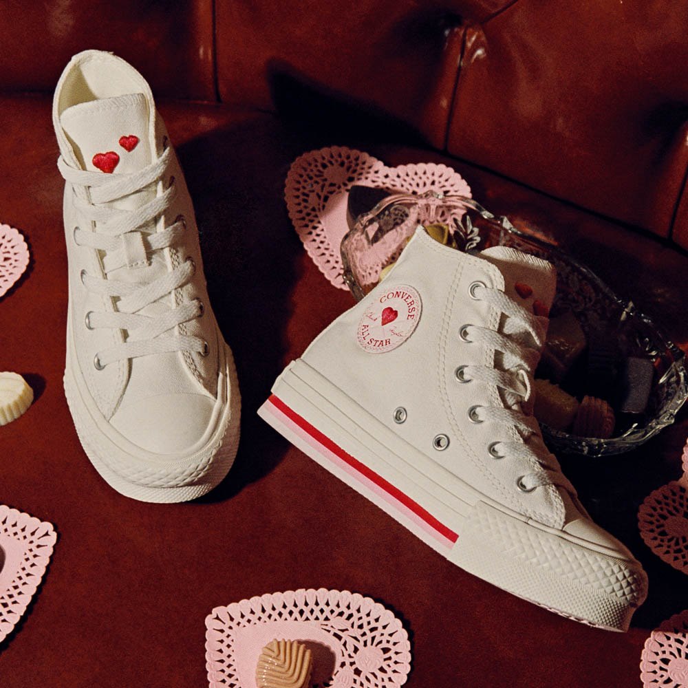 Converse Chuck Taylor All Star Lift Love Me Lots High-Top Sneaker - Big ...
