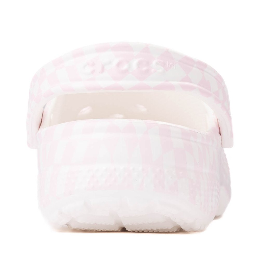 Crocs Classic Warped Checker Clog - White / Pink | Journeys