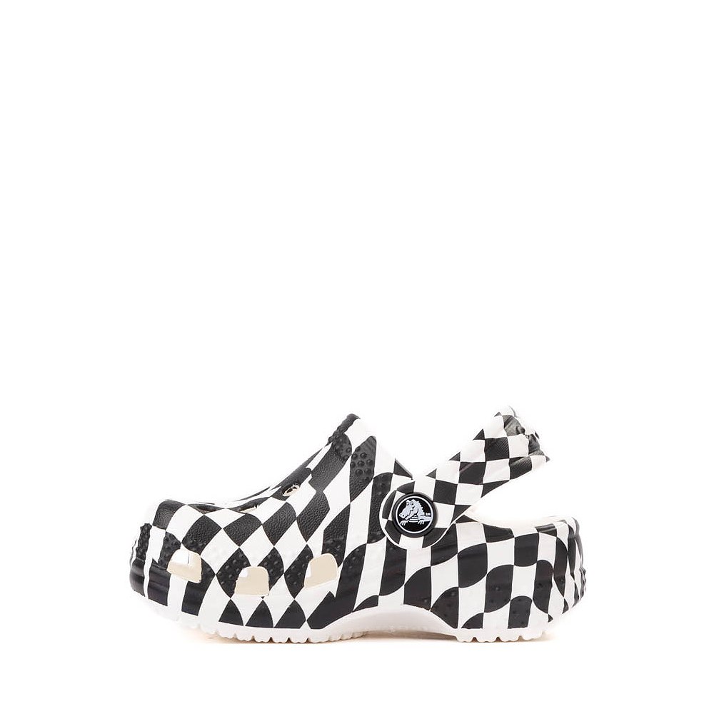 Crocs Littles™ Warped Checker Clog - Baby - White / Black | Journeys