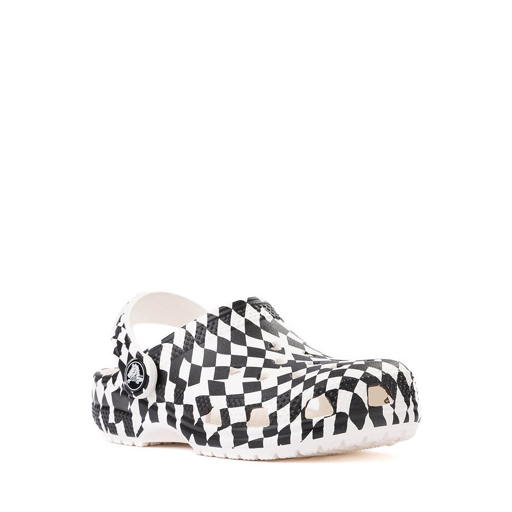 Crocs Classic Warped Checker Clog - Baby / Toddler - White / Black ...