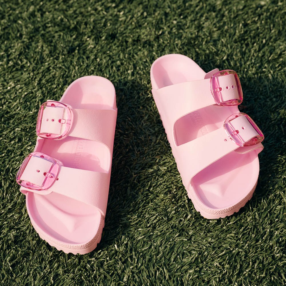 Womens Birkenstock Arizona Big Buckle EVA Slide Sandal - Fondant Pink ...