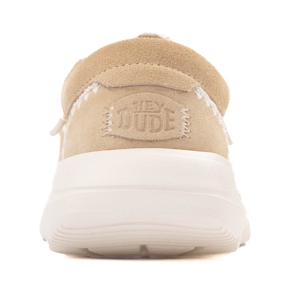 Womens HEYDUDE Wendy Comf Crochet Slip-On Casual Shoe - Irish Creme ...